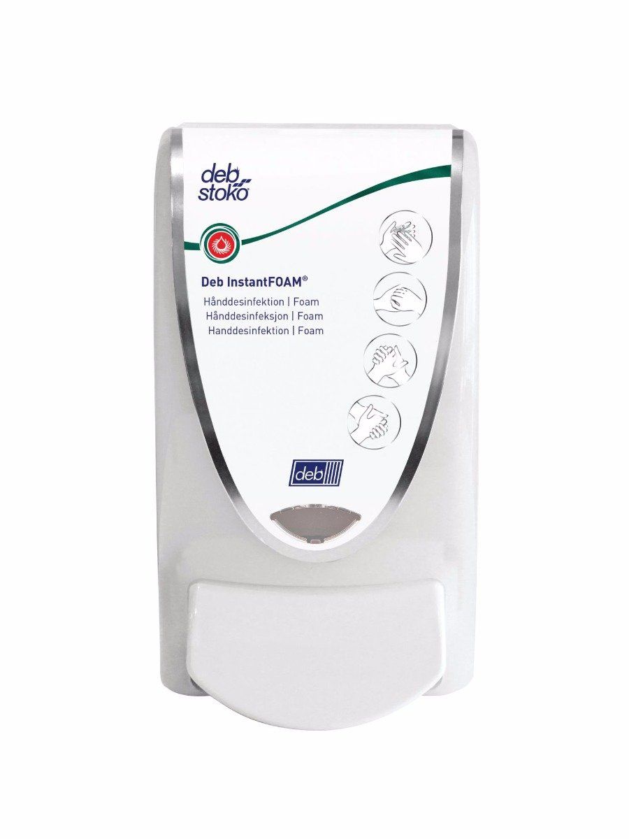 Deb Stoko InstantFOAM dispenser til hånddesinficerende skum, hvid plast ...